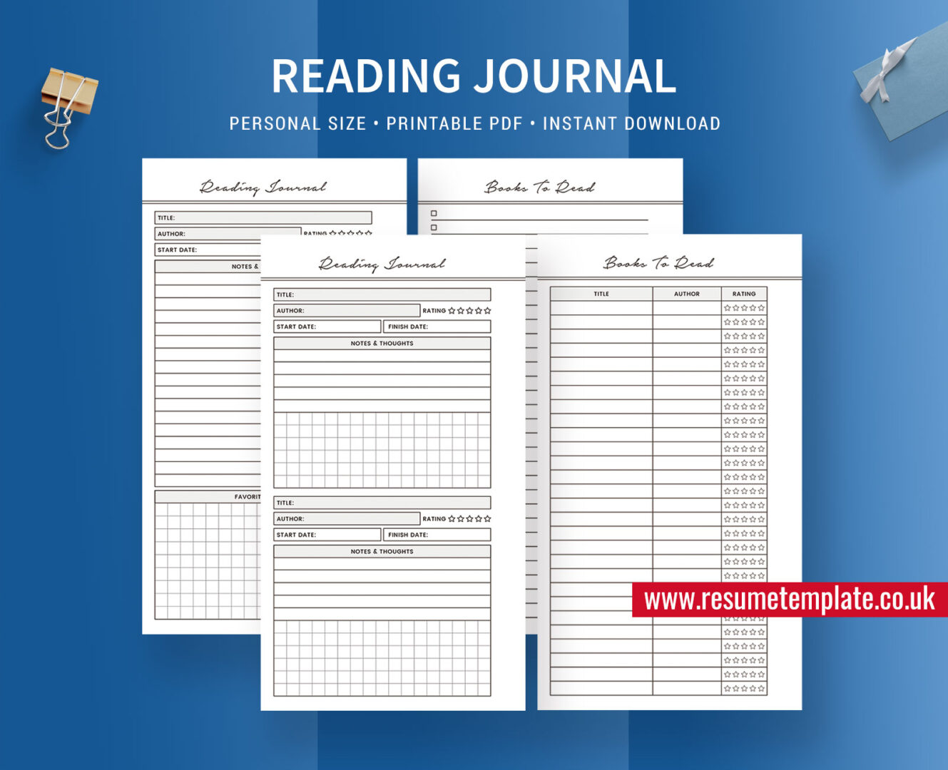 Reading Journal, Books To Read, Reading List, Book Review, Printable ...