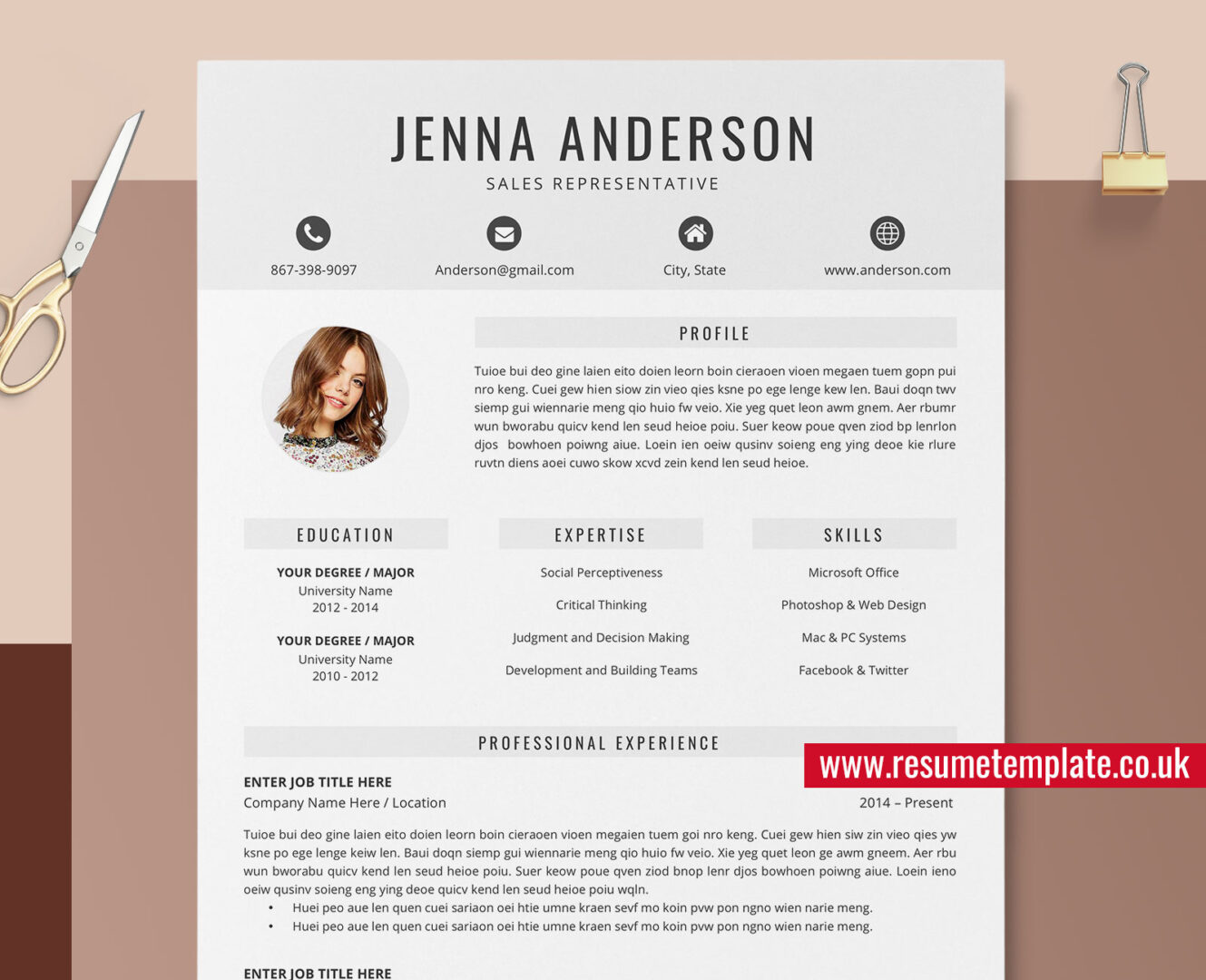 Our Professionally Designed CV Templates – Improved Usability and ...