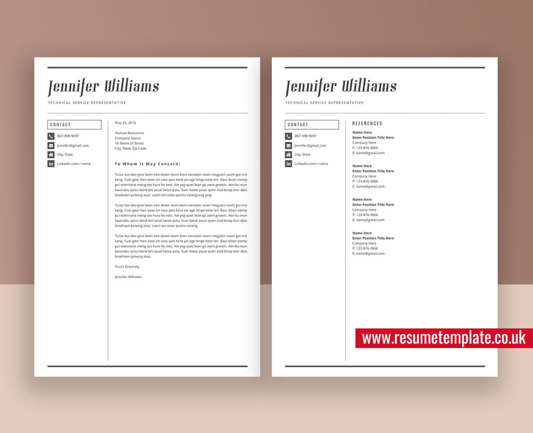 Professional Resume Template, CV Template, Creative Resume Design ...