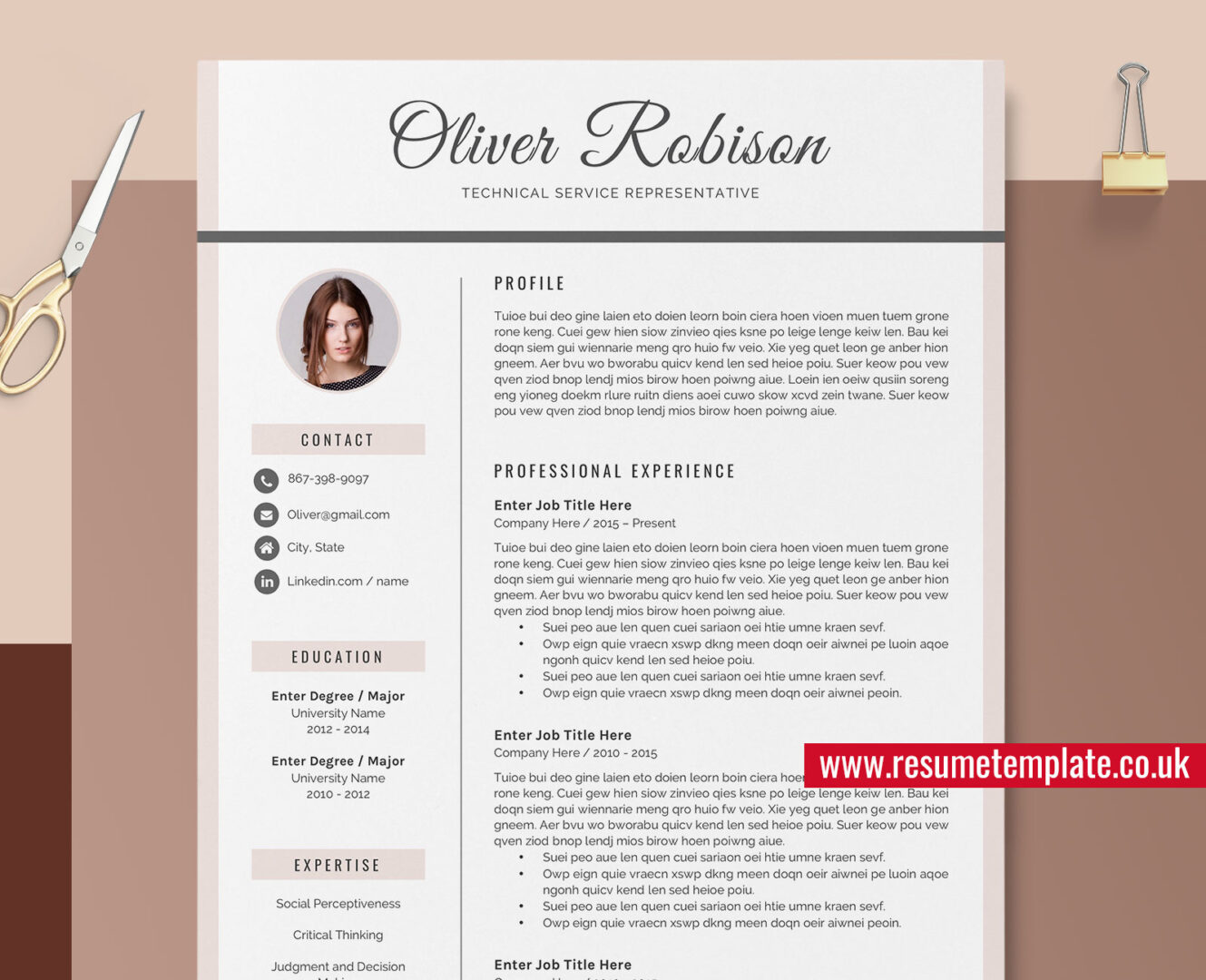 Creative Resume / CV Templates, Cover Letter and References Templates ...