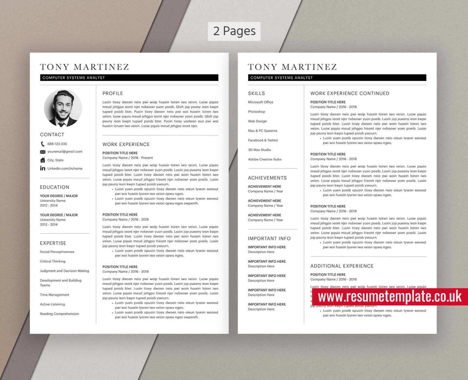 Free Resume Templates For Pages Nowtyred